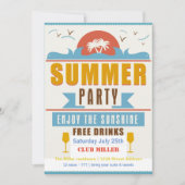 Summer Party Sign - 5x7 Invitation | Zazzle