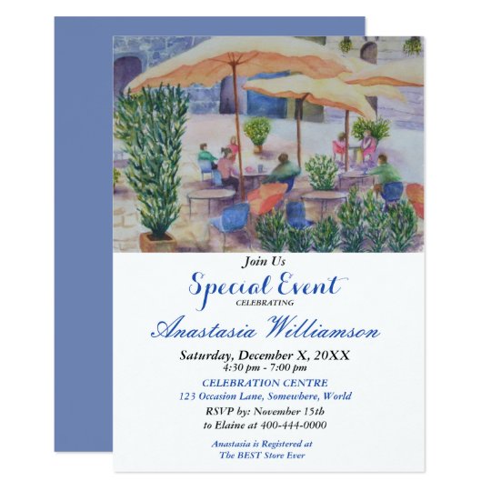 SUMMER PATIO PARTY EVENT INVITE | Zazzle.com