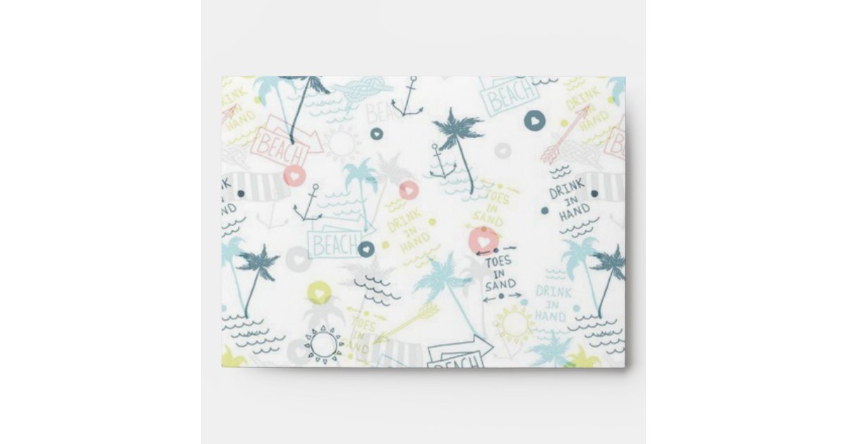 Summer pattern envelope | Zazzle