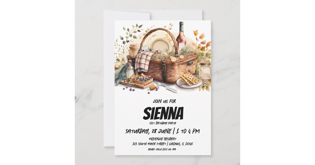 Summer Picnic European style Invitation | Zazzle