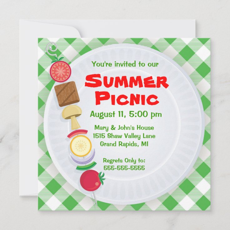 Summer Picnic Invitation | Zazzle
