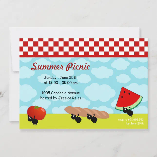 Summer Picnic Invitation | Zazzle