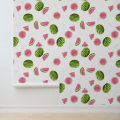 Summer Pink & Green Watermelon Pattern Wallpaper | Zazzle