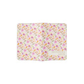 Summer Pink Watercolor Floral Personalized Name Passport Holder | Zazzle