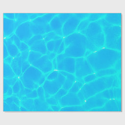 Summer Pool Birthday Party Wrapping Paper | Zazzle