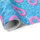 Summer Pool Party Pink Swimming Pool Floats Wrapping Paper | Zazzle