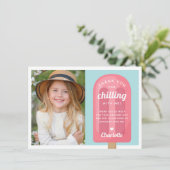Summer Popsicle Kids Birthday Photo Thank You Card | Zazzle