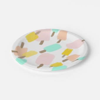 Summer Popsicle Paper Plates | Zazzle