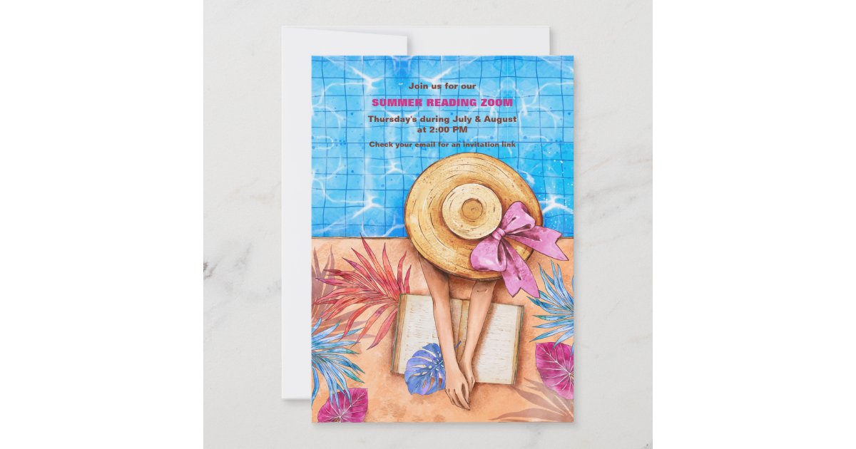 Summer Reading Invitation | Zazzle