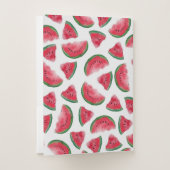 Summer Red Green Watermelon Watercolor Pattern Pocket Folder | Zazzle