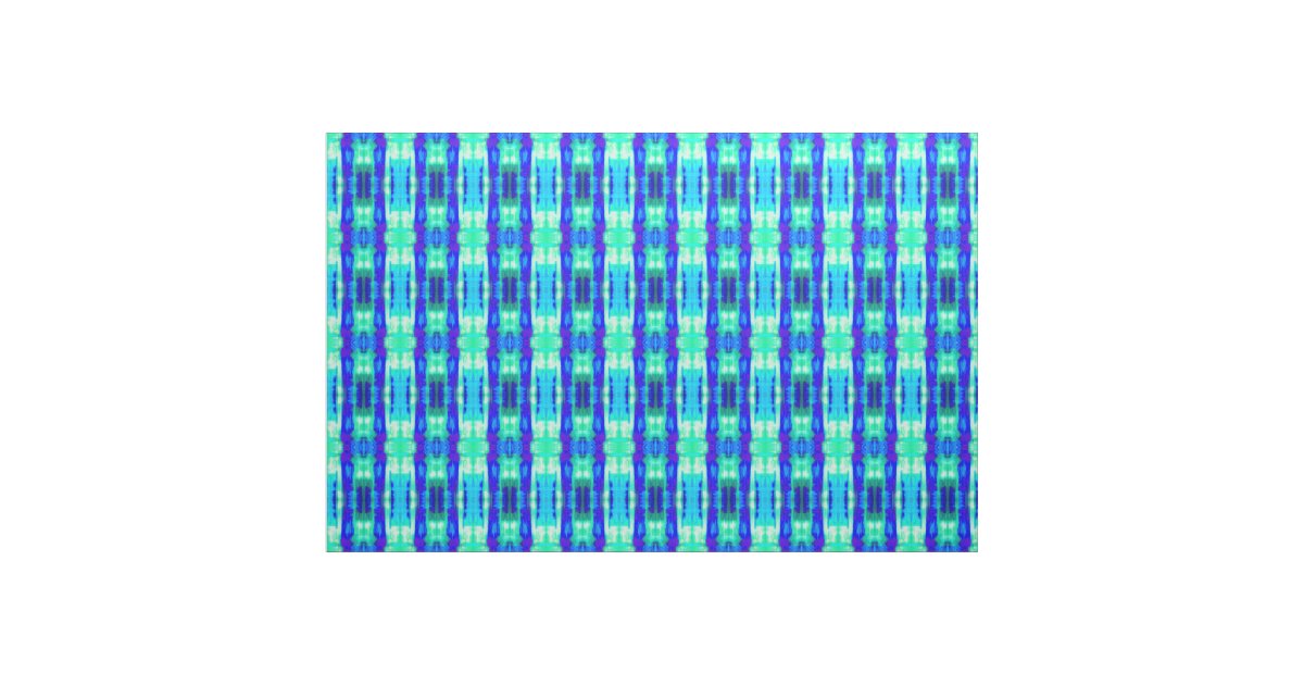 Summer River Abstract Fabric | Zazzle.com