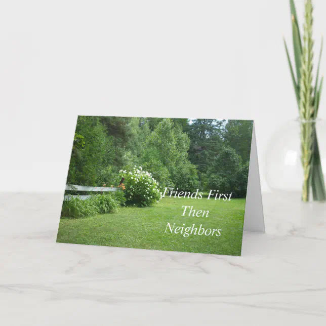 Summer Scene-Good Neighbor Day Card | Zazzle
