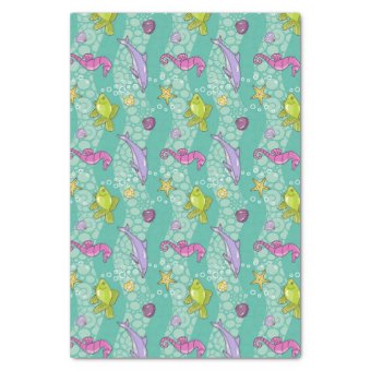 Summer Sea Pattern Tissue Paper | Zazzle