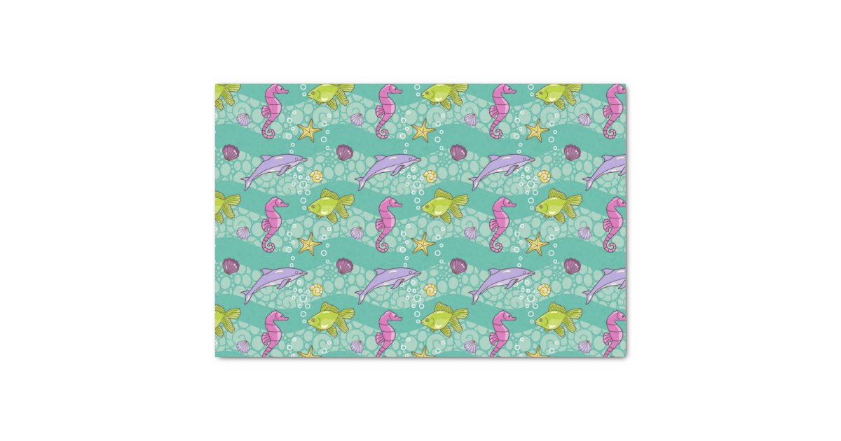 Summer Sea Pattern Tissue Paper | Zazzle