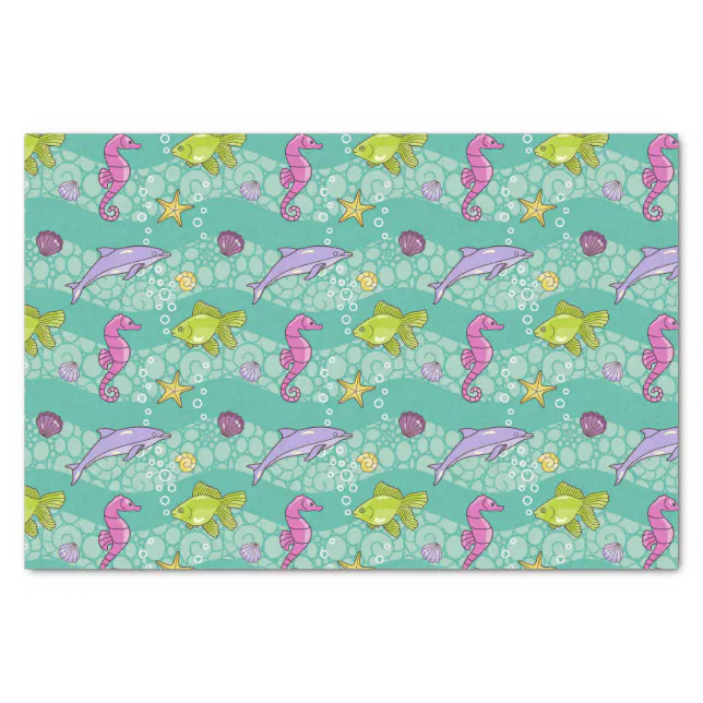 Summer Sea Pattern Tissue Paper | Zazzle