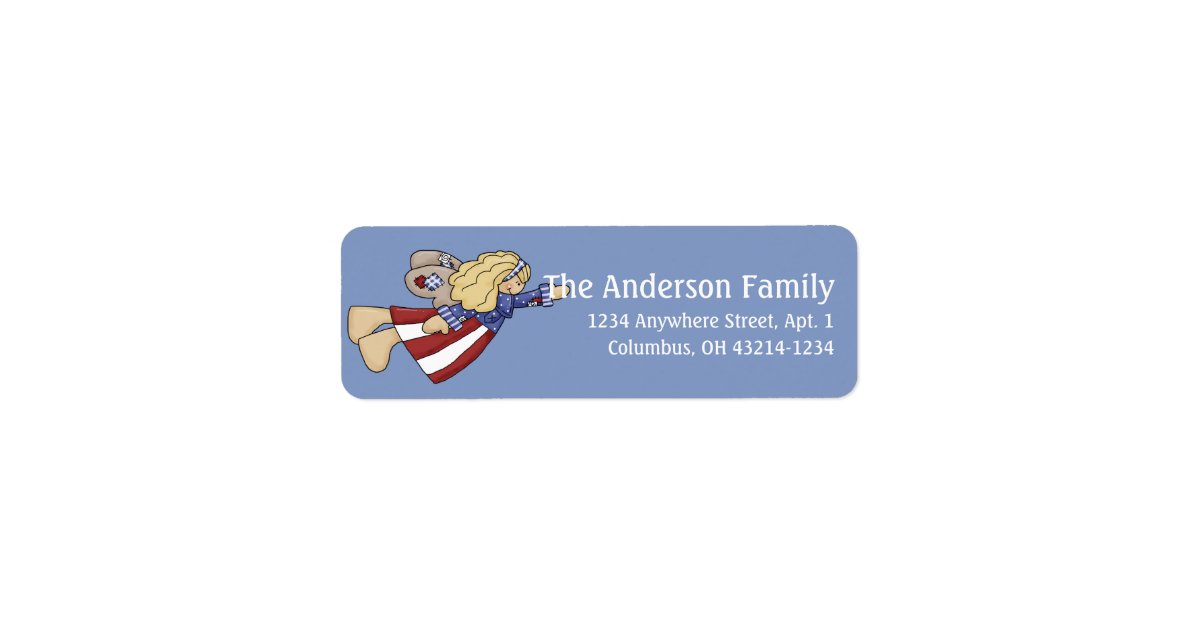 Summer Season Angel Return Address Labels | Zazzle
