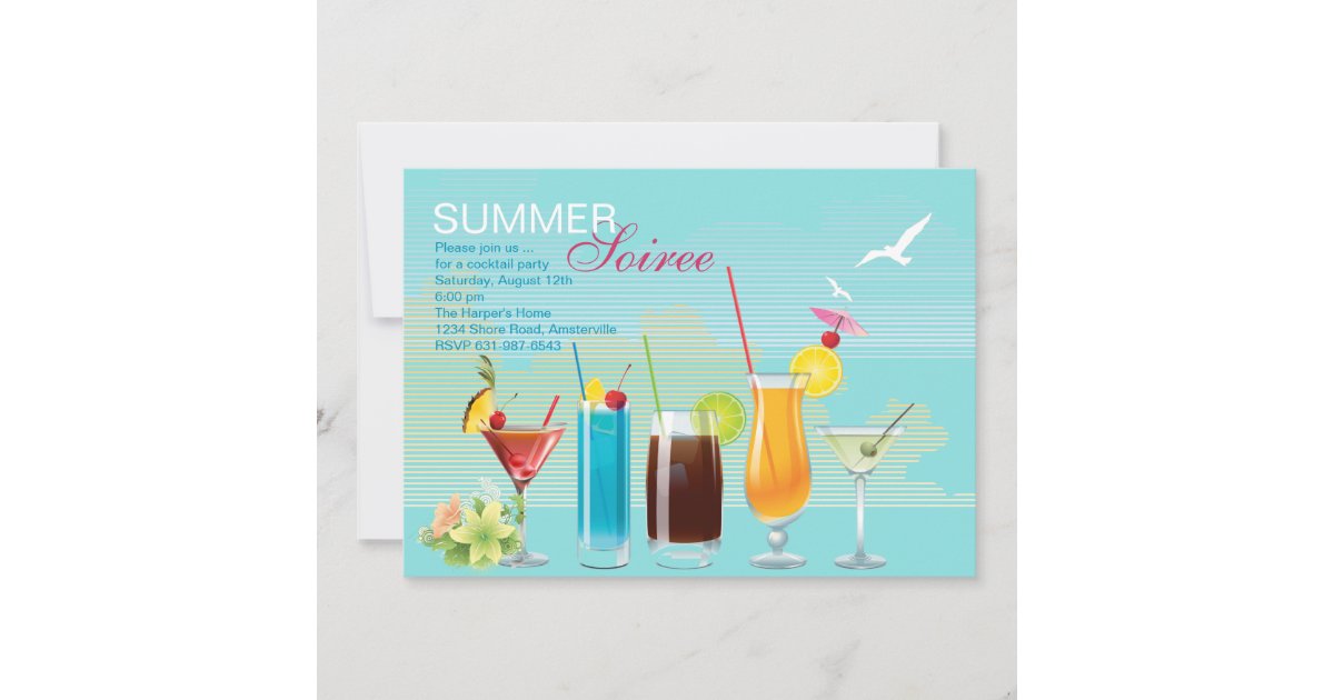 Summer Soiree Invitation | Zazzle