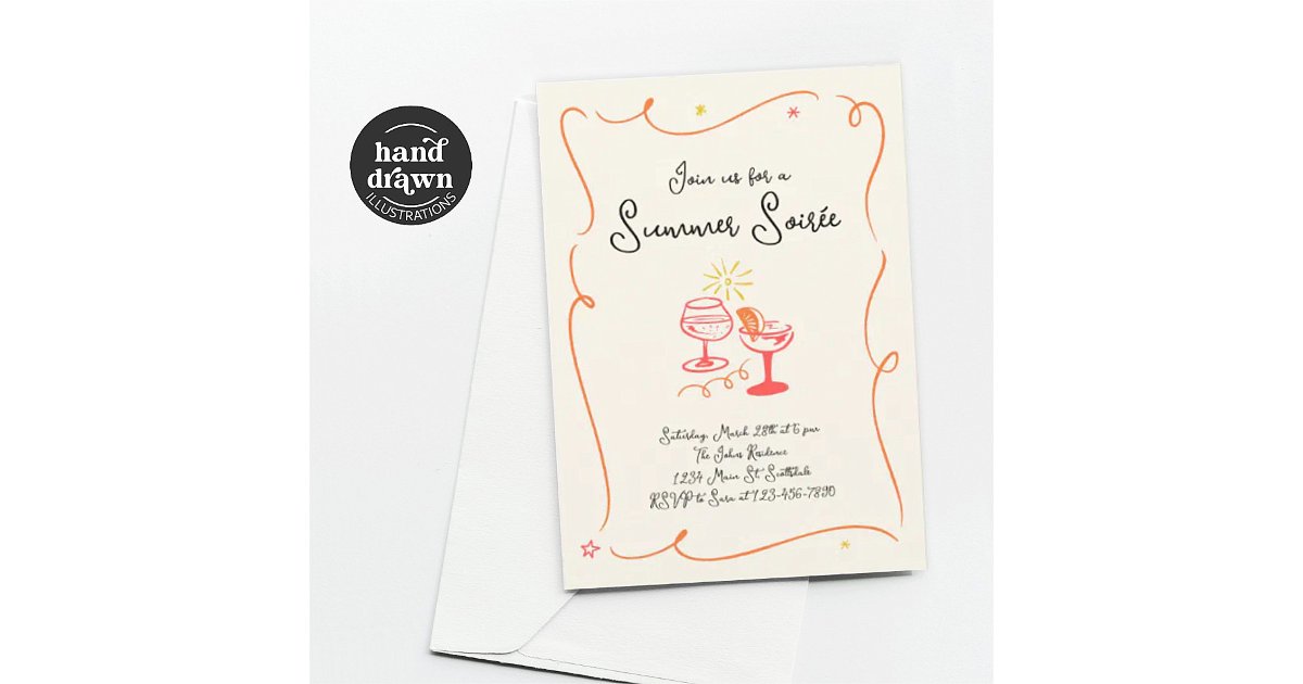 Summer Soirée Invitation | Zazzle