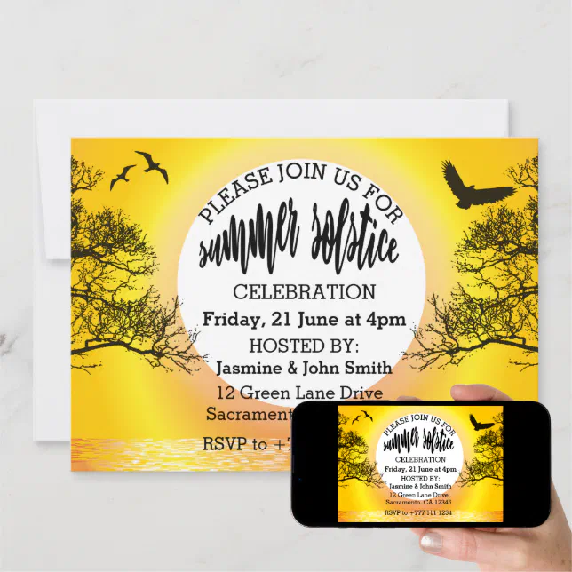 Summer Solstice Celebration Invitation | Zazzle