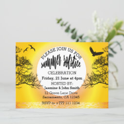 Summer Solstice Celebration Invitation | Zazzle