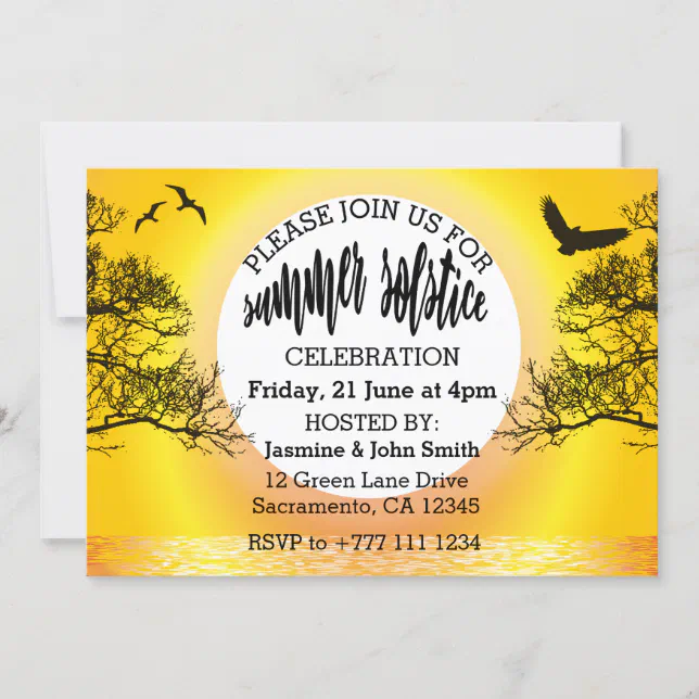 Summer Solstice Celebration Invitation | Zazzle