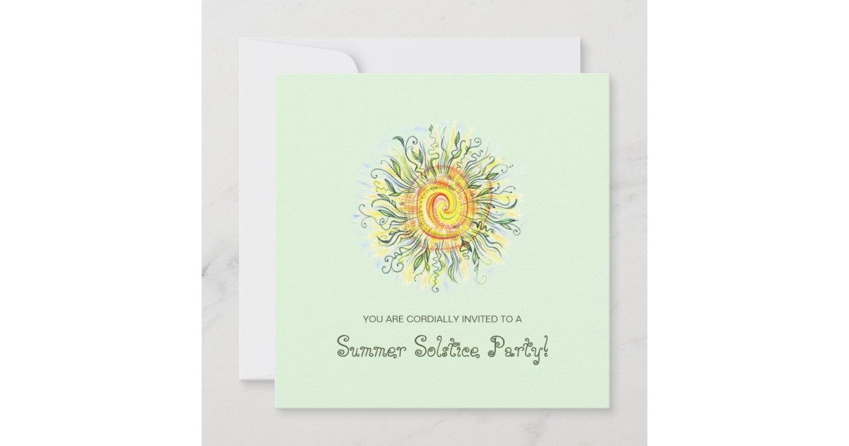 Summer Solstice Festival / Party Invites | Zazzle