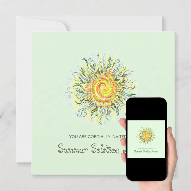Summer Solstice Festival / Party Invites | Zazzle