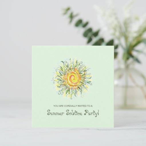 Summer Solstice Festival / Party Invites | Zazzle