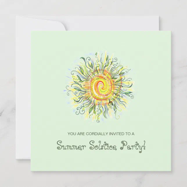 Summer Solstice Festival / Party Invites | Zazzle