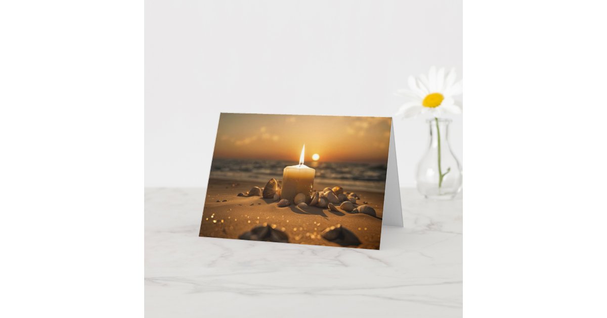 Summer Solstice Midsummers Eve Litha Ocean Sunset Card | Zazzle