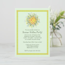 Summer Solstice Party Invitation | Zazzle