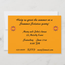 Summer Solstice Party Invitation | Zazzle