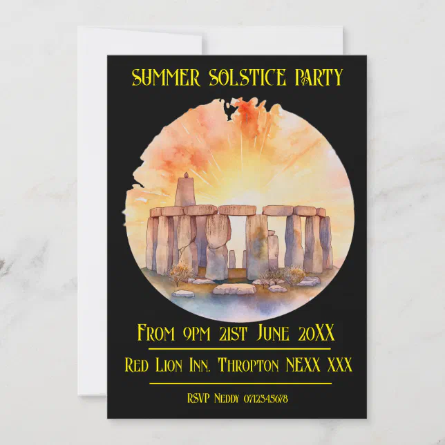 Summer Solstice party Invitation | Zazzle