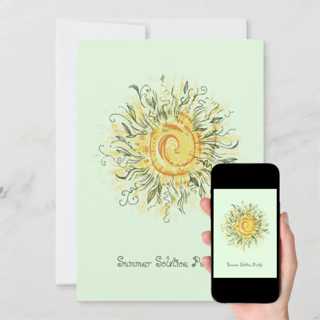 Summer Solstice Party Invitation | Zazzle