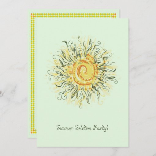 Summer Solstice Party Invitation | Zazzle