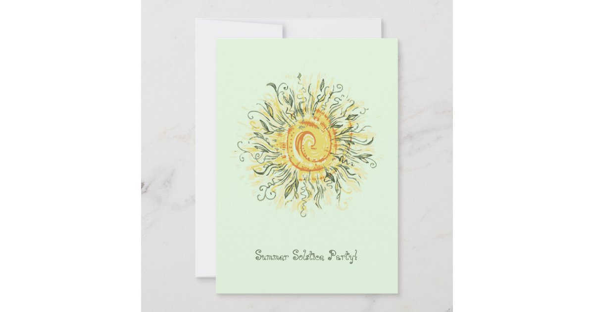Summer Solstice Party Invitation | Zazzle