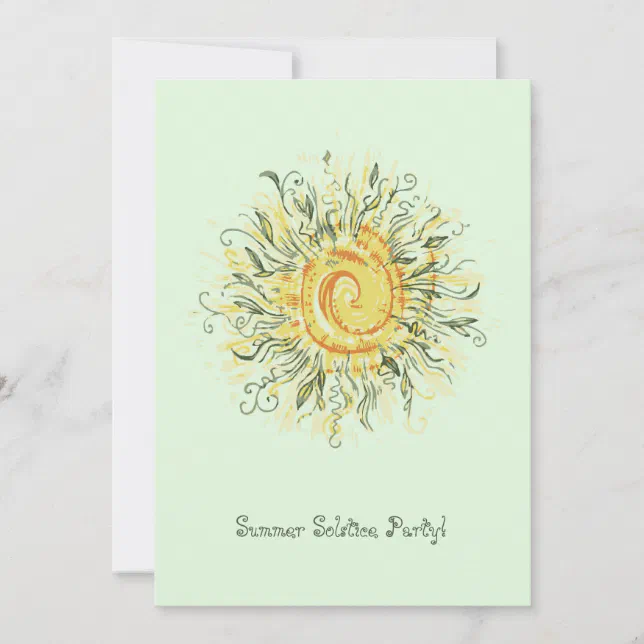 Summer Solstice Party Invitation | Zazzle