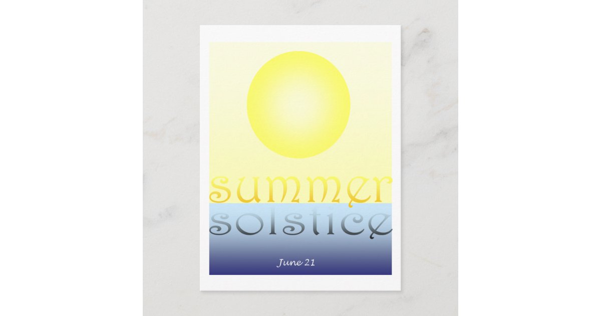 Summer Solstice Postcard | Zazzle