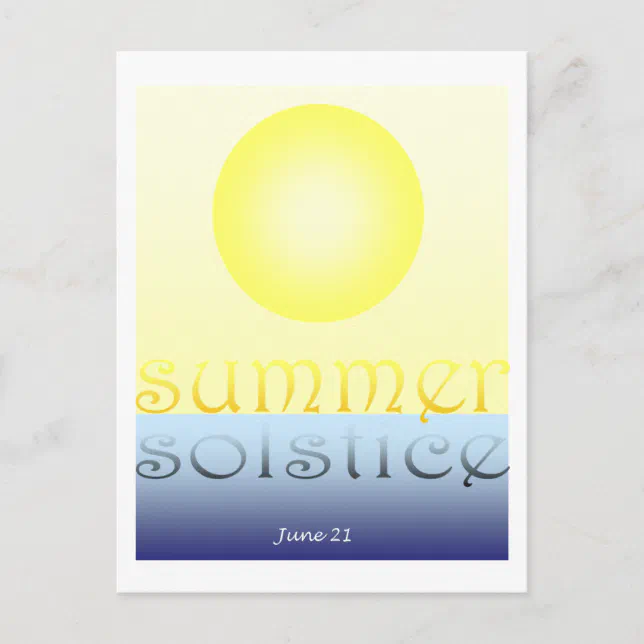 Summer Solstice Postcard | Zazzle