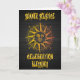 Summer Solstice Sun Celebration Blessing Card | Zazzle