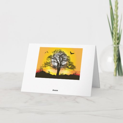 Summer Solstice Sunset Blessing Card | Zazzle