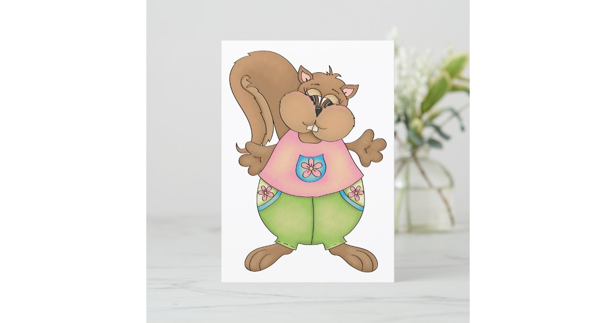 Summer Squirrel Invitation | Zazzle