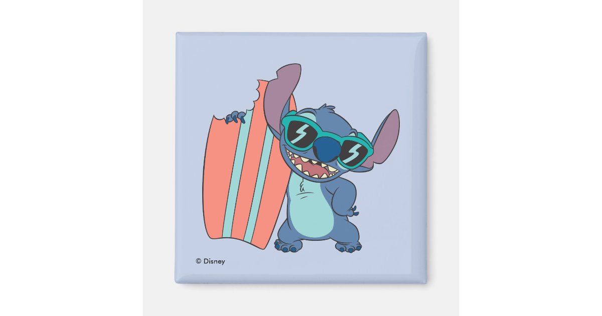 Summer Stitch with Surfboard Magnet | Zazzle