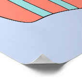 Summer Stitch with Surfboard Poster | Zazzle