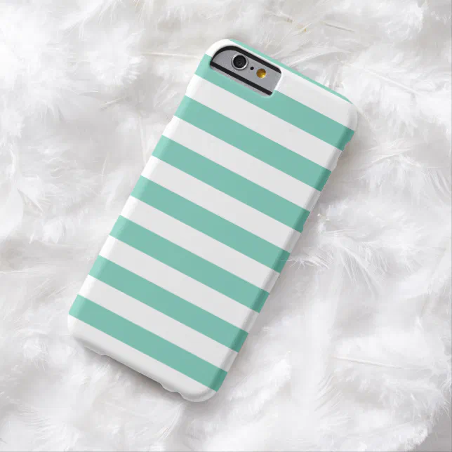 Summer Stripes Cockatoo Turquoise iPhone 6 case | Zazzle