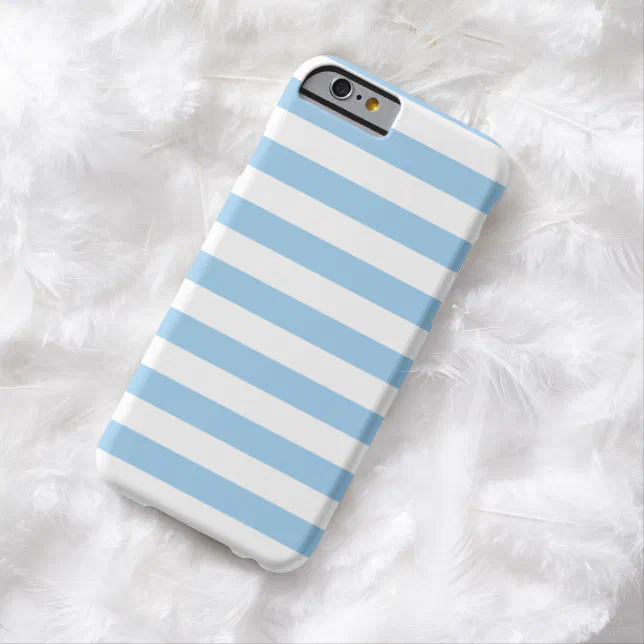 Summer Stripes Cornflower Blue iPhone 6 case | Zazzle