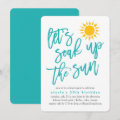 Summer Sun Beach Party Invitation | Zazzle