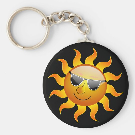 Summer Sun funny Keychain | Zazzle.com