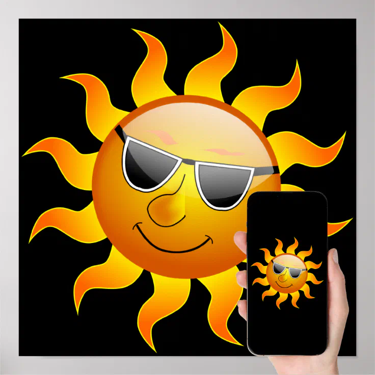 Summer Sun funny Poster | Zazzle
