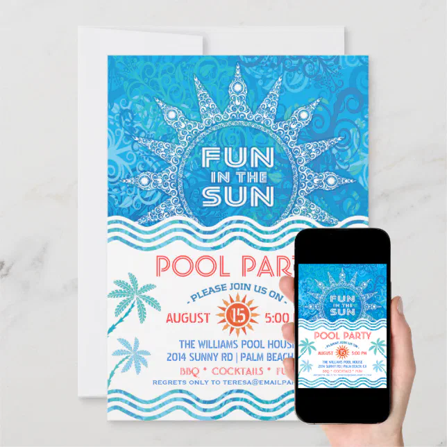 Summer Sun Party Invitation | Zazzle